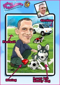 Gift Caricature Dean Slade